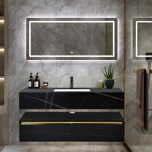 Wade Logan® Amontay 47 2 Wall Mounted Single Bathroom Vanity With